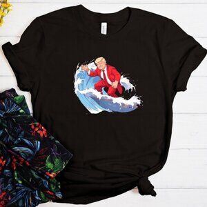 Gildan | Shirts | Donald Trump 224 Trump Surfing Black Tshirt | Poshmark